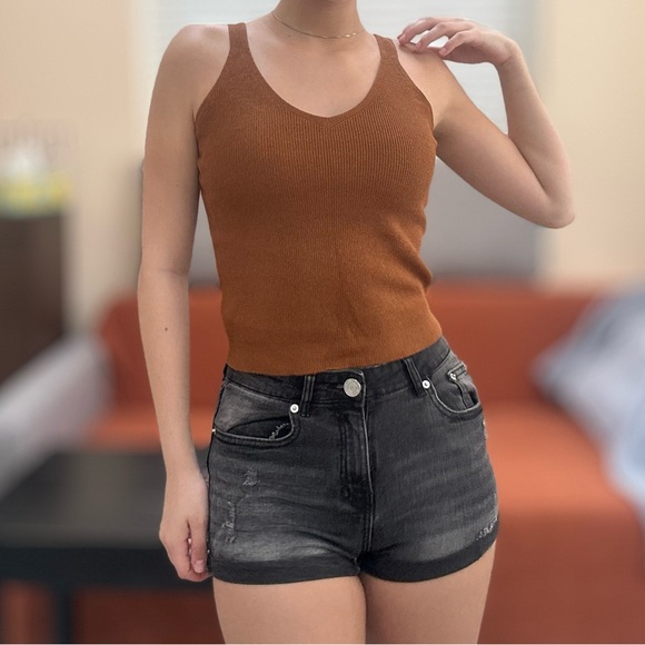 a new day | Tops | Terracotta Ribbed Knit Tank Top A New Day Size Xs ...